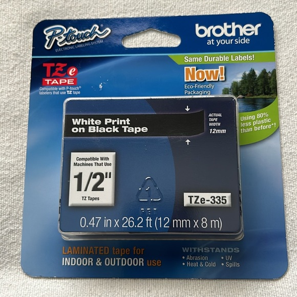 Brother | Office | Brother Ptouch Tze335 12 Tape Indoor Or Outdoor Use ...
